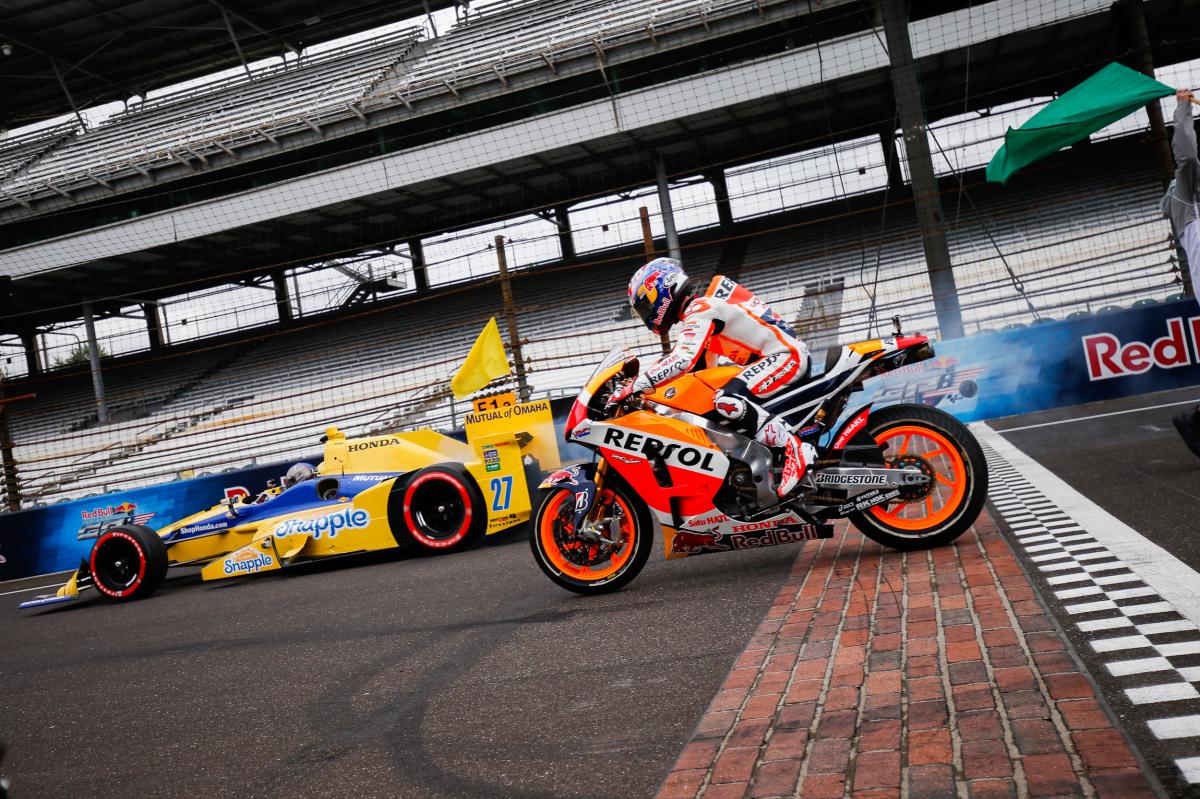 Brickyard hosts showdown between MotoGP™ bike and IndyCar | MotoGP™